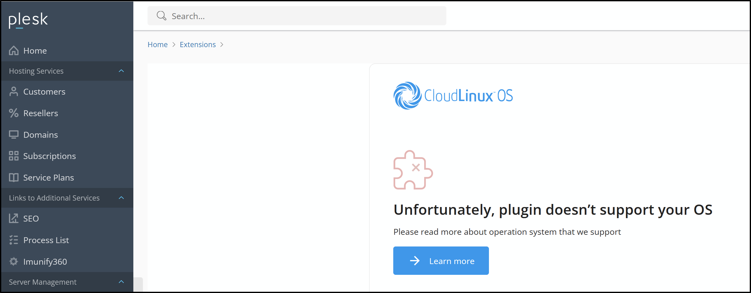 Unfortunately Plugin Doesn T Support Your Os Ubuntu Supported Control Panels Cloudlinux